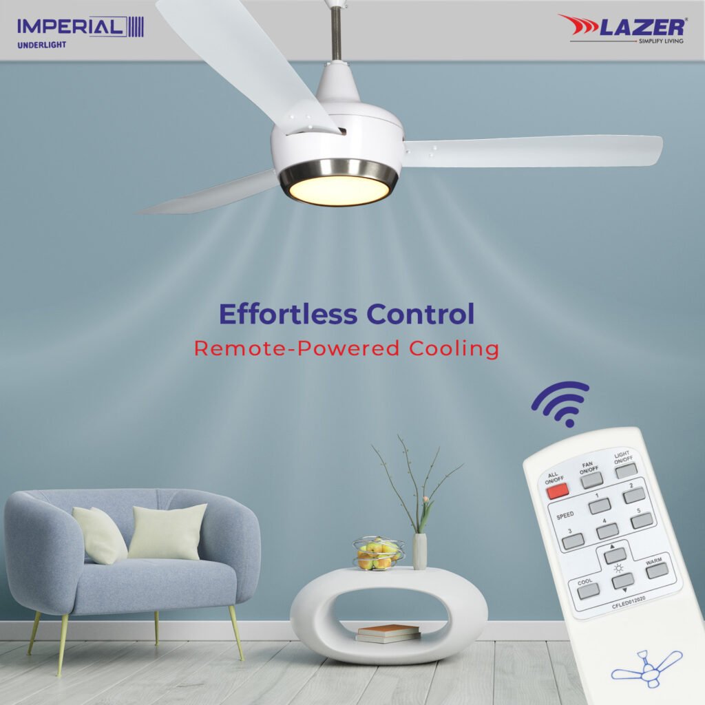 Lazer Imperial Premium Underlight 1320 mm Remote Controlled 3 Blade ...